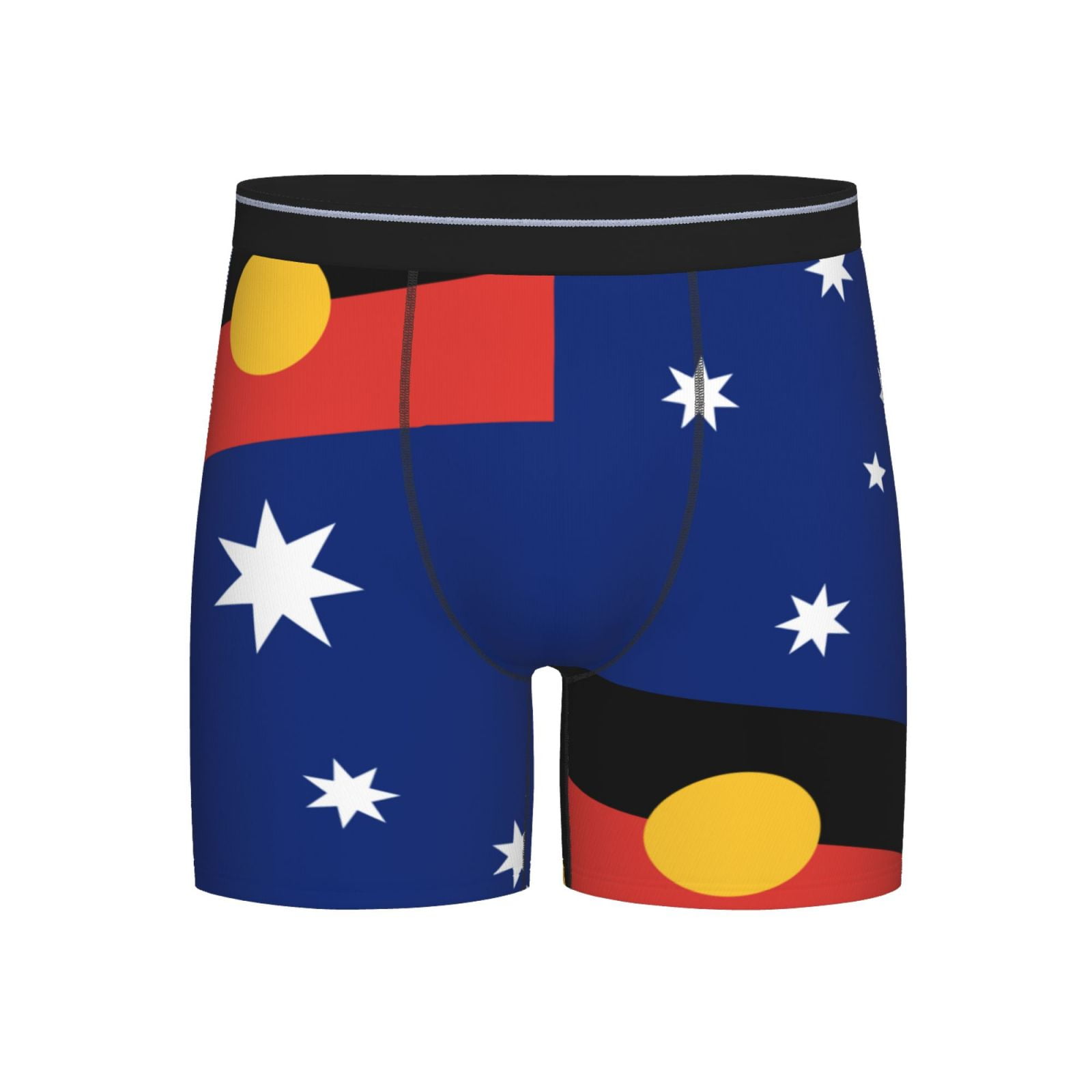 Australian Flag With Aboriginal Flag Boxer Briefs Novelty Underwear ...