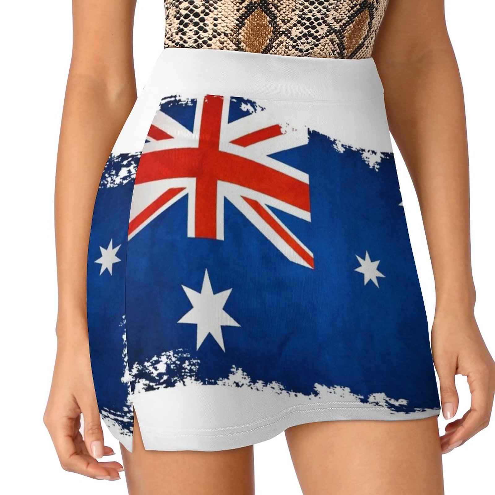 Australian Flag Women's skirt With Pocket Vintage Skirt Printing A Line ...