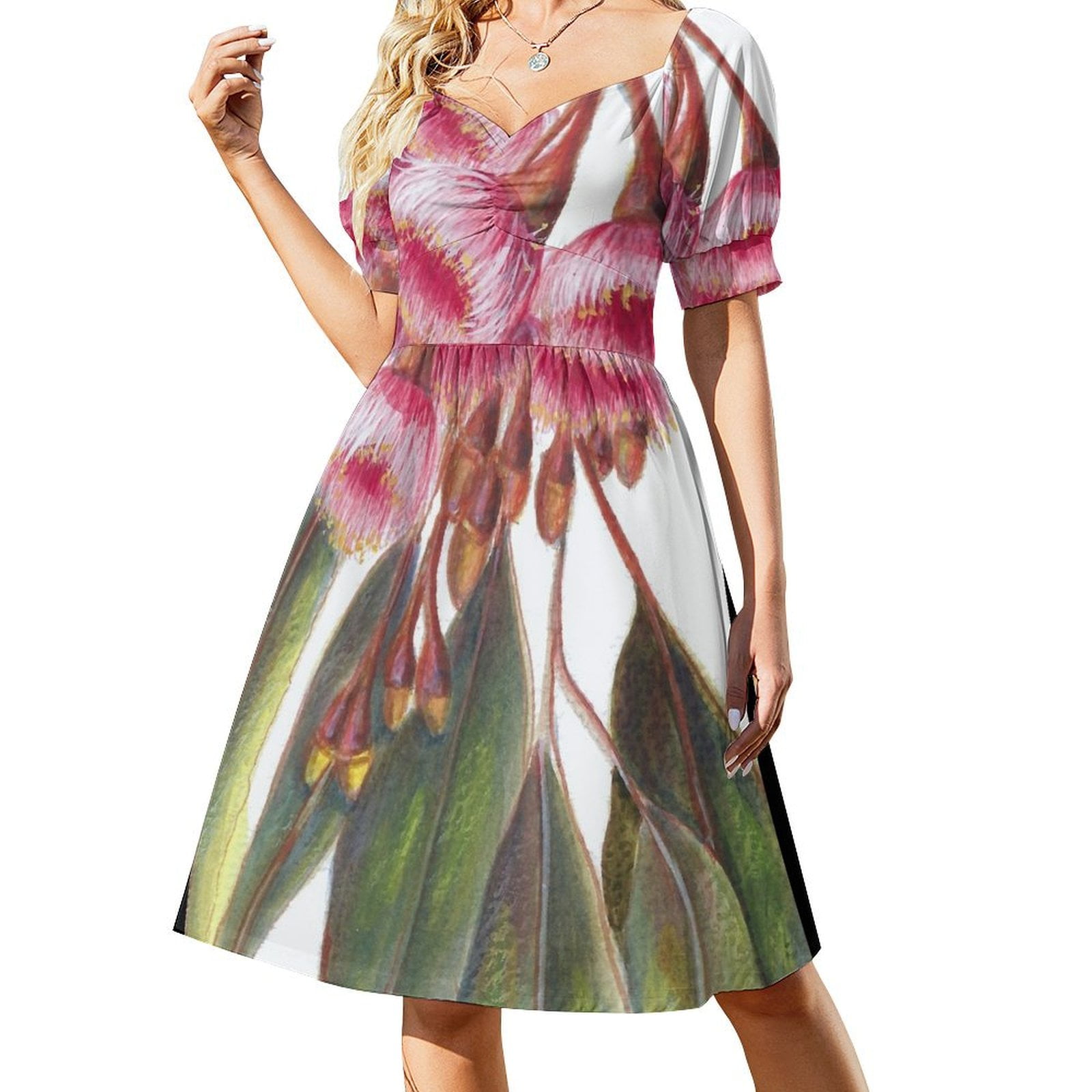 Australian Flora ~ Pink Flowering Gum Dress women's clothing korea ...