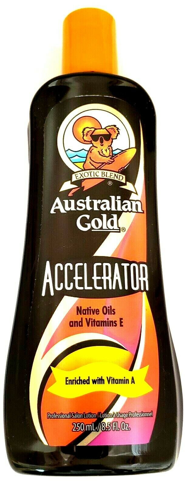 Australian Gold Accelerator Dark Tanning Bed Lotion UV Indoor Oil ...