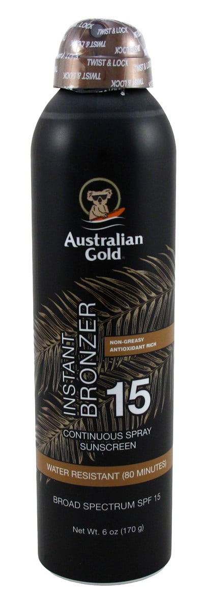 Australian Gold Continuous Spf#15 Spray 6oz With Bronzer (Pack of 3 ...