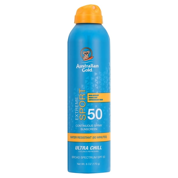 Australian Gold Continuous Spray Sport Sunscreen with Ultra Chill ...
