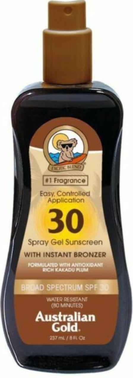 Australian Gold Dark Tanning Accelerator Spray Gel With Bronzer 8 oz ...