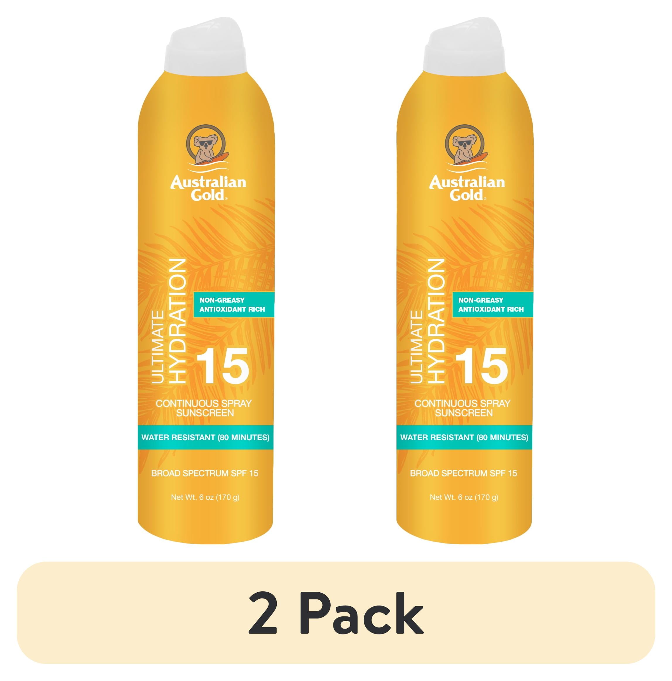 (2 pack) Australian Gold Ultimate Hydration, SPF 15, Continuous Spray ...