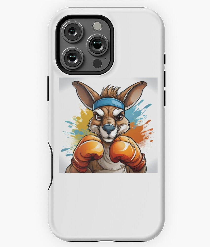 Australian Graffiti Boxing Kangaroo Phone Case for iPhone 16 15 14 13 ...