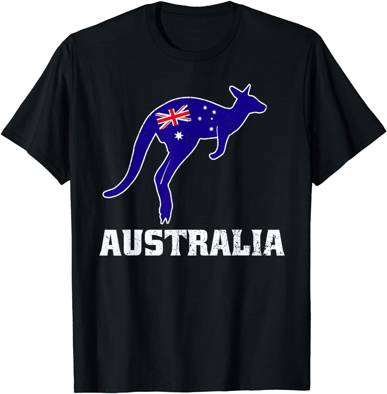 Australian Kangaroo Australia Flag Souvenir Aussie Souvenir T-Shirt ...