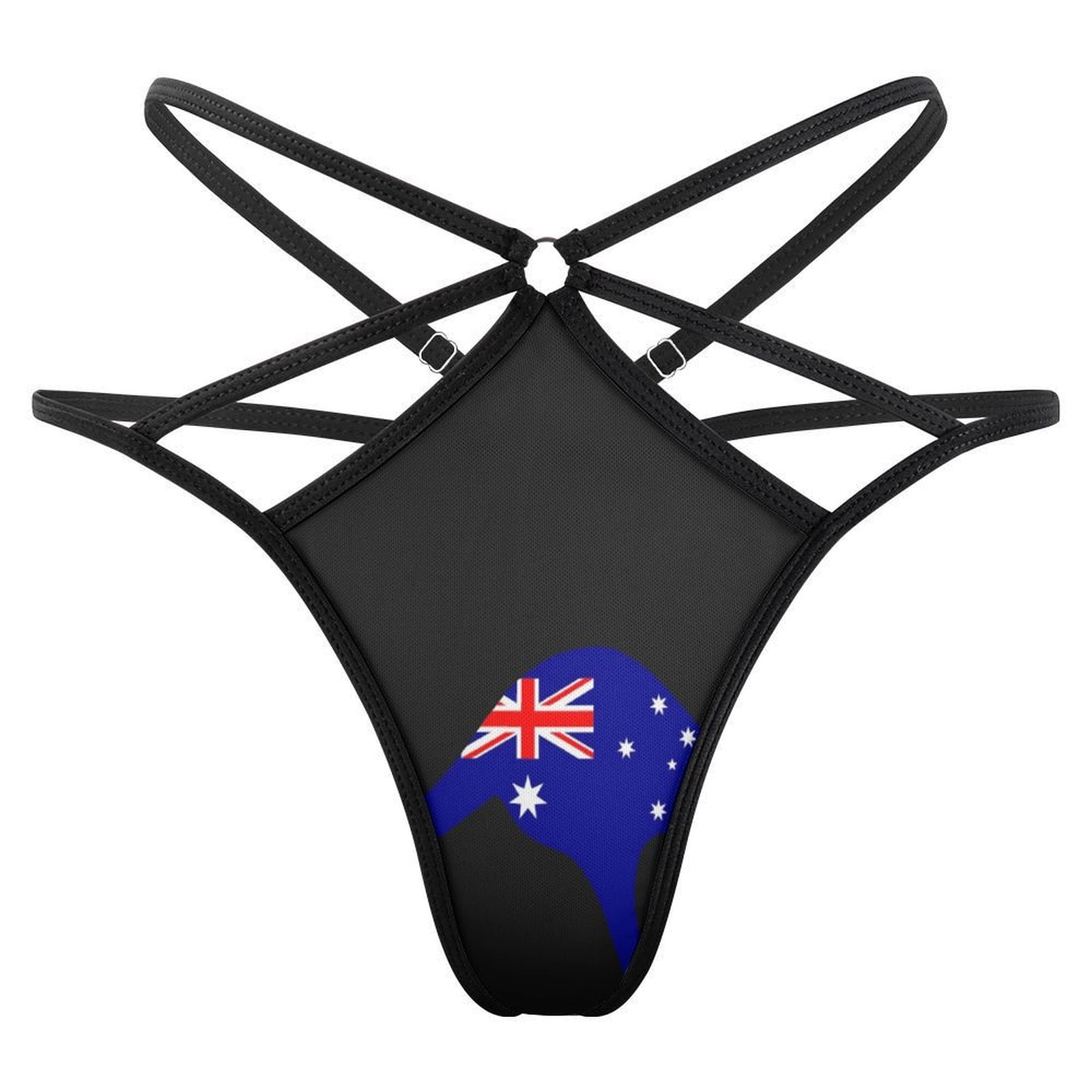 Australian Kangaroo Flag Open Type Women's Panties Crotch Opening G ...