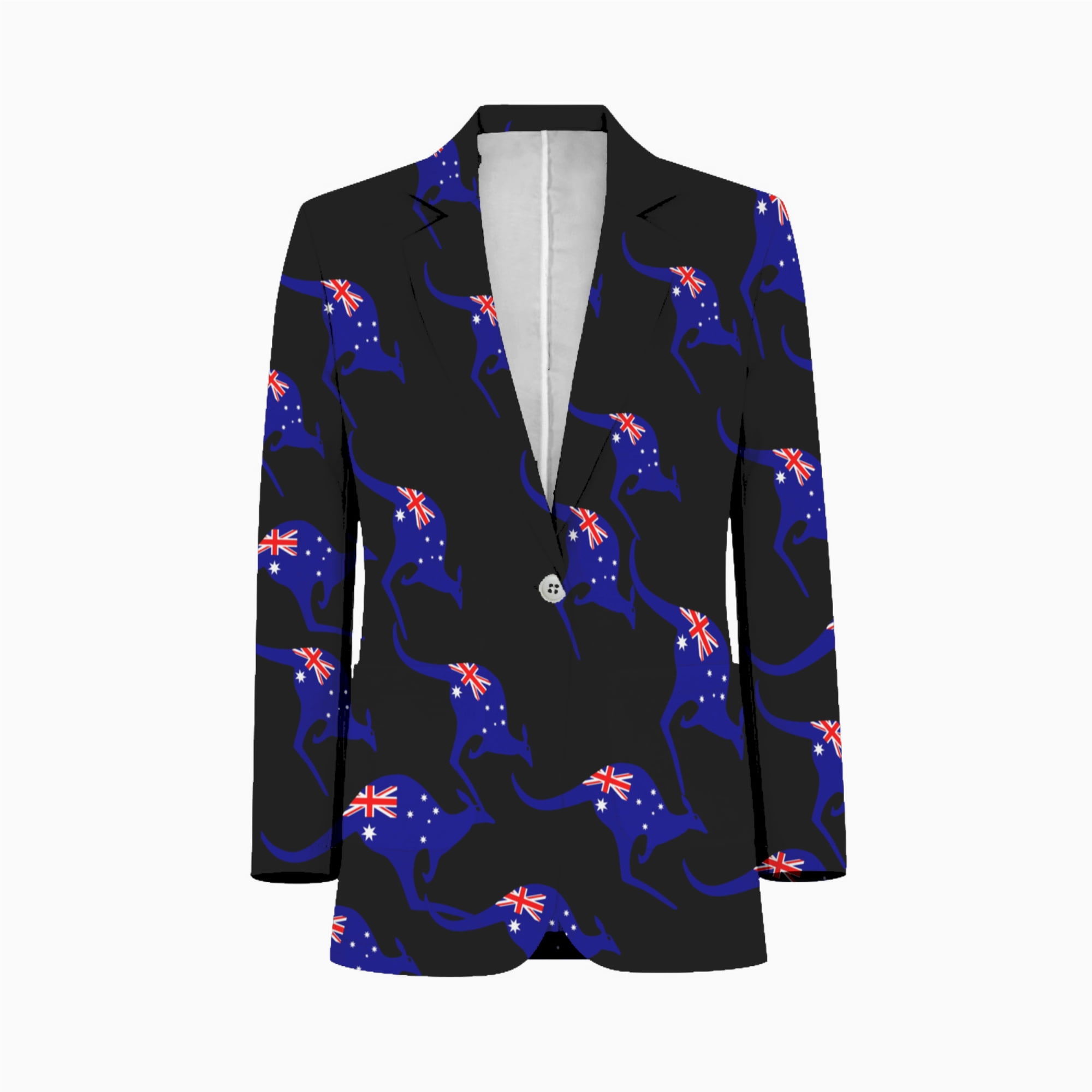 Australian Kangaroo Flag blue Customized Men's Suits full man Shawl ...