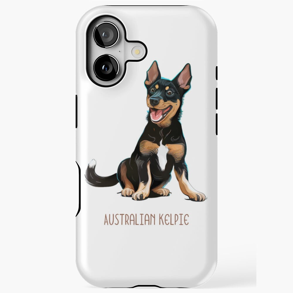 Australian Kelpie Dog Breed Pet Portrait iPhone Case 11 to 17 Pro Max ...
