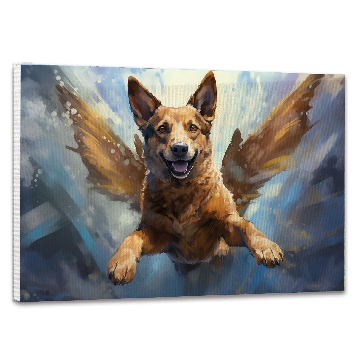 Australian Kelpie Dog Memory Canvas Wall Made In USA Pet Portrait Pet ...