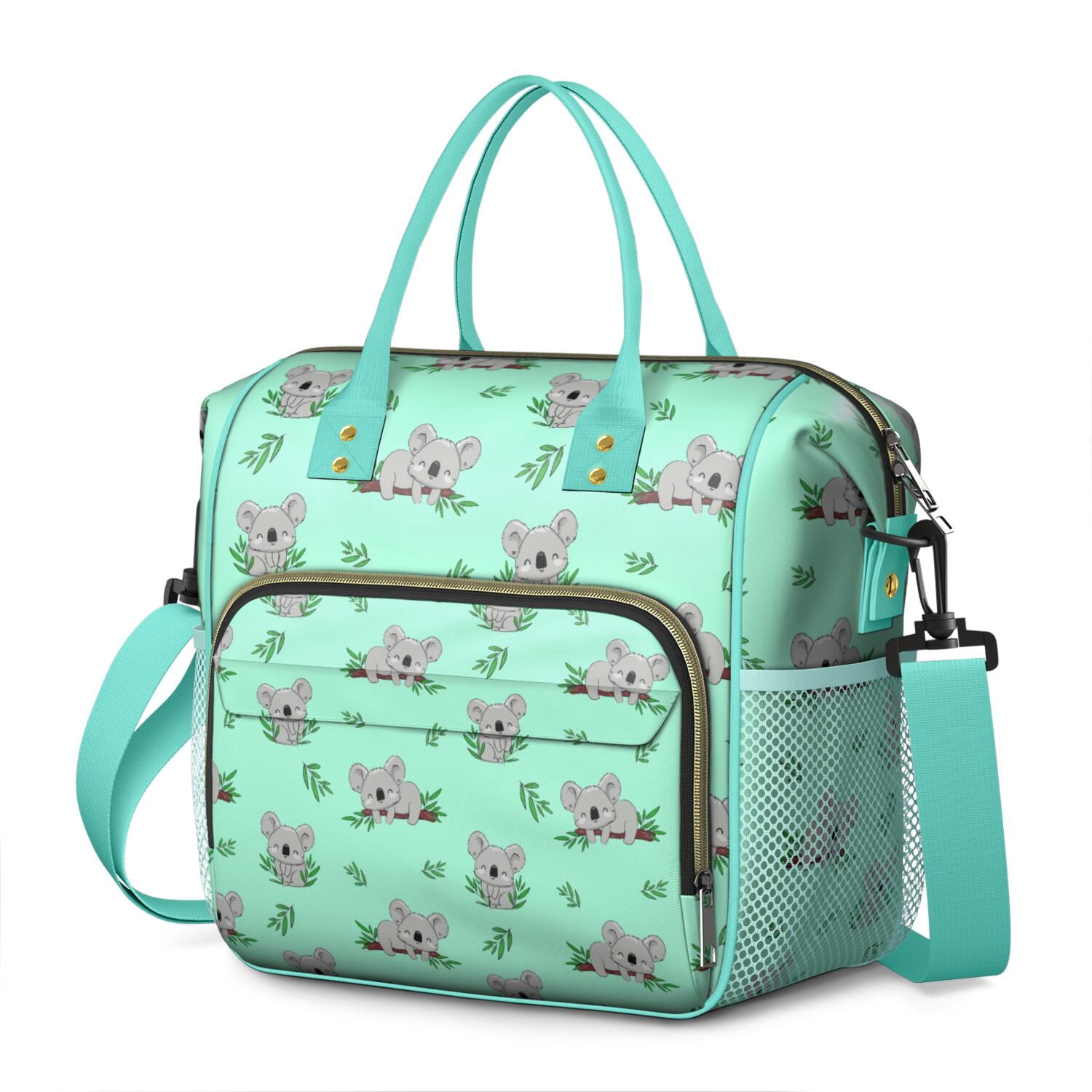 Australian Koala Pattern Insulated Lunch Tote, Large Leakproof Lunch ...