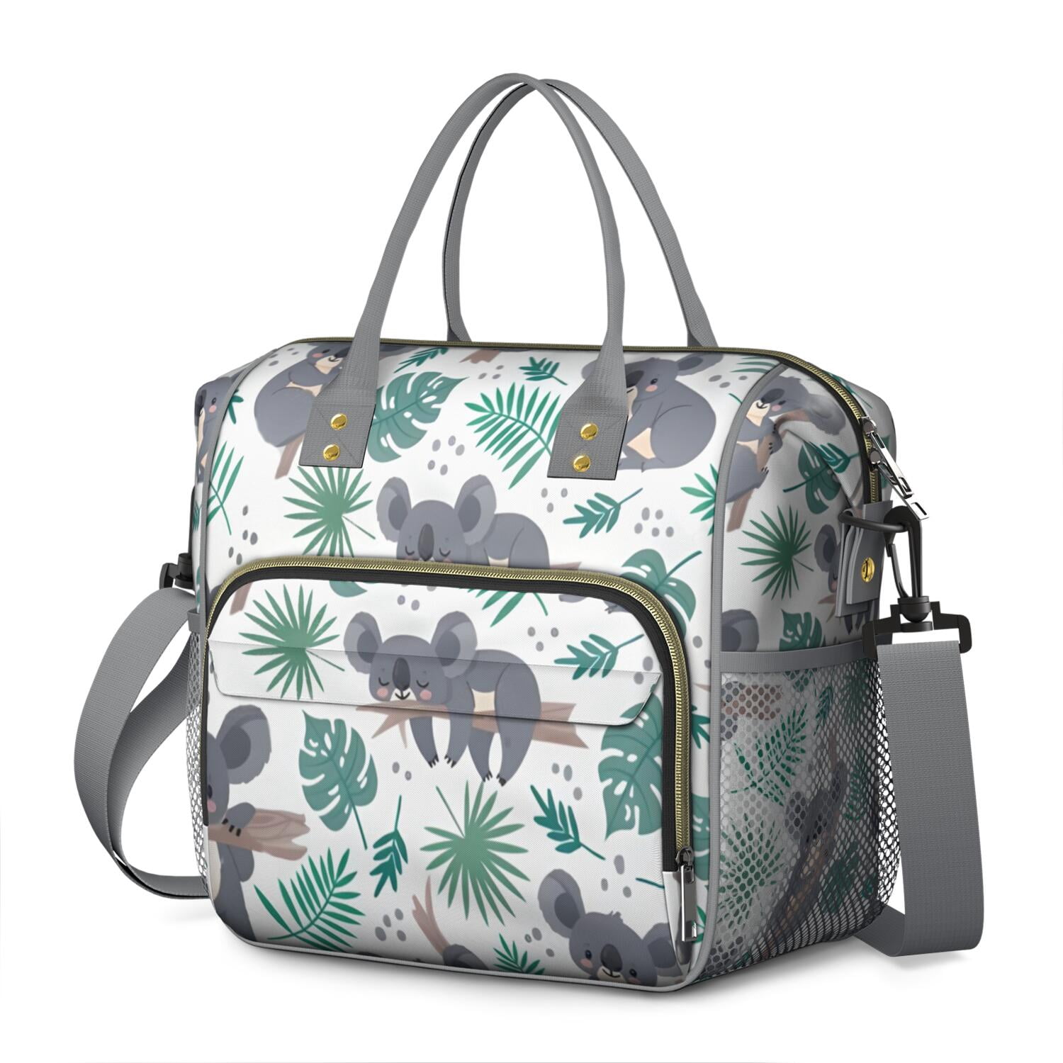 Australian Koala Pattern Insulated Lunch Tote, Large Leakproof Lunch ...
