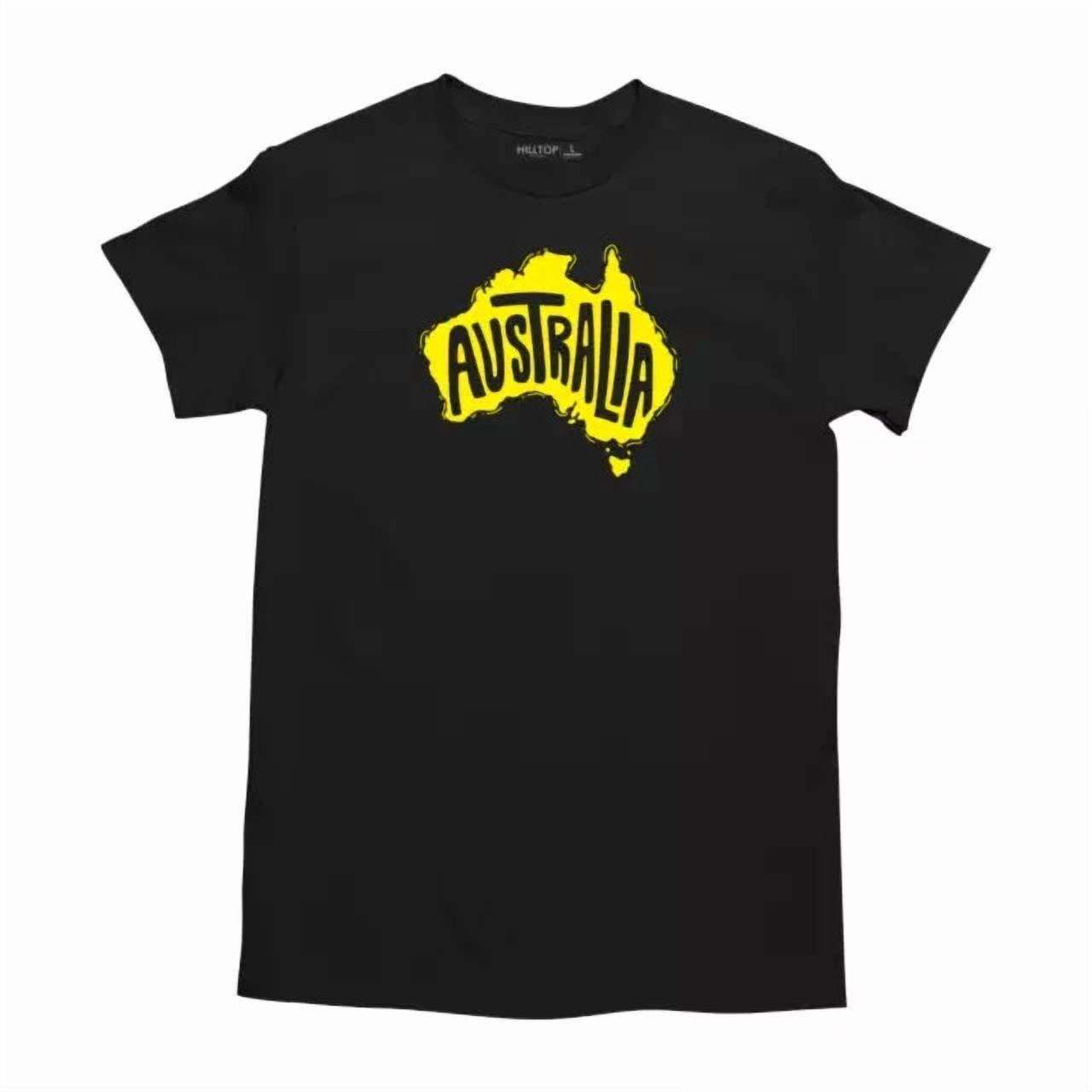 Australian Map Aussie Flag Australia Day Aus 100% Cotton Tee for Unisex ...