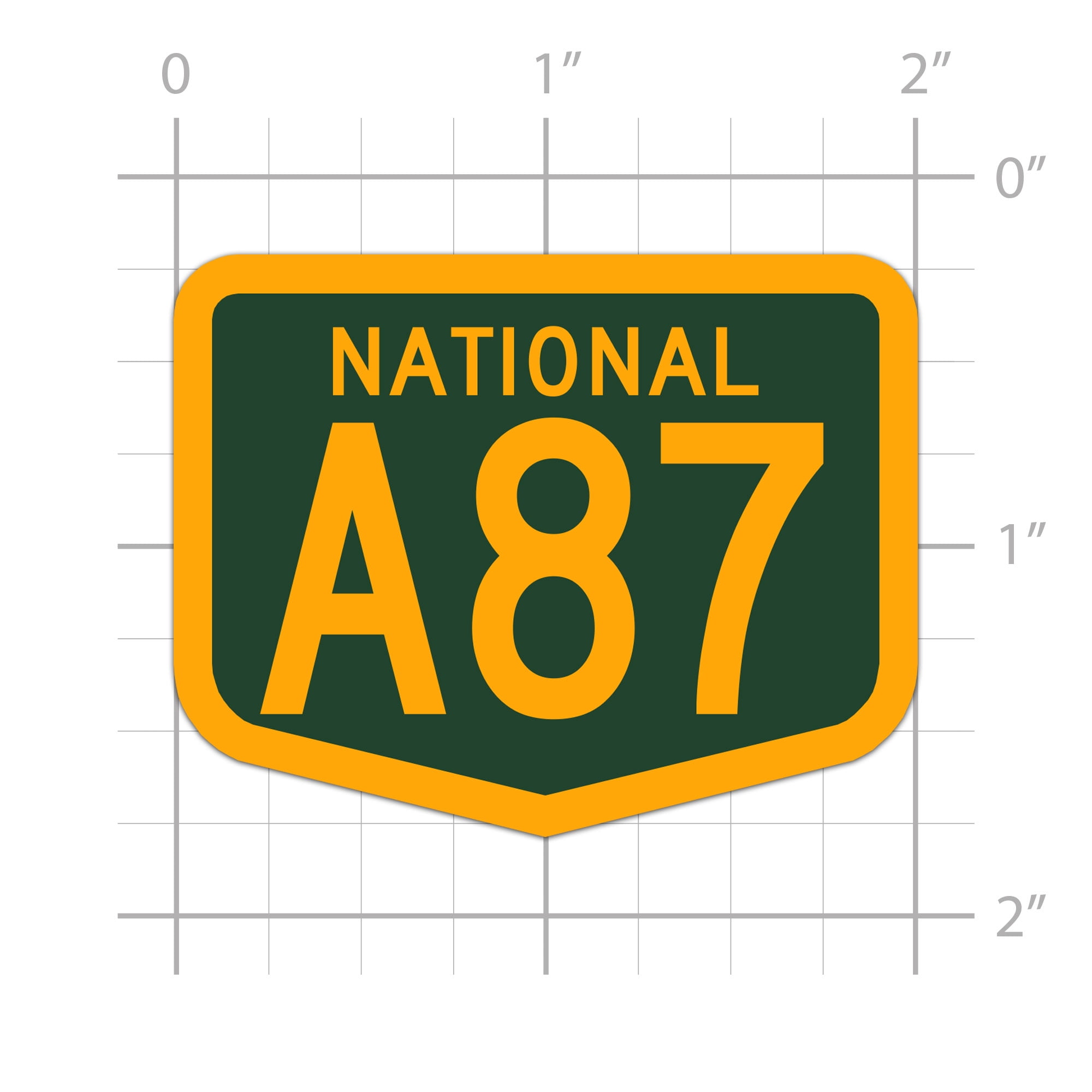 Australian National Highway A87 Sticker for water bottle phone tumbler ...