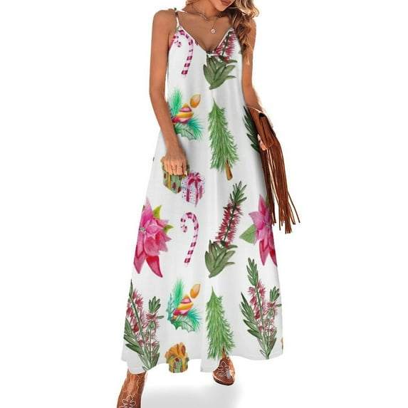 Australian Native Floral Print Sleeveless Dress evening dresses luxury ...