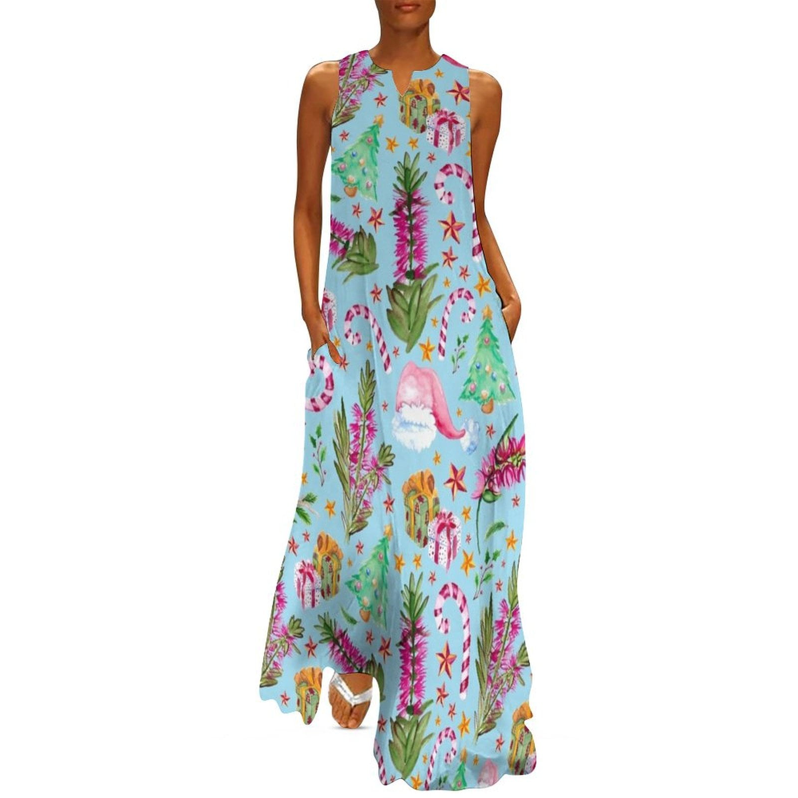 Australian Native Florals - A Pattern Long Dress prom dress summer ...