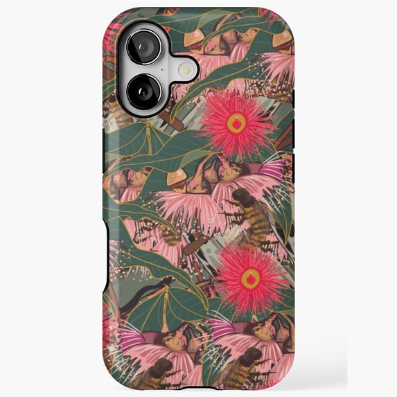 Australian Native Plants and Bees Art Compatible Phone Case for iPhone ...