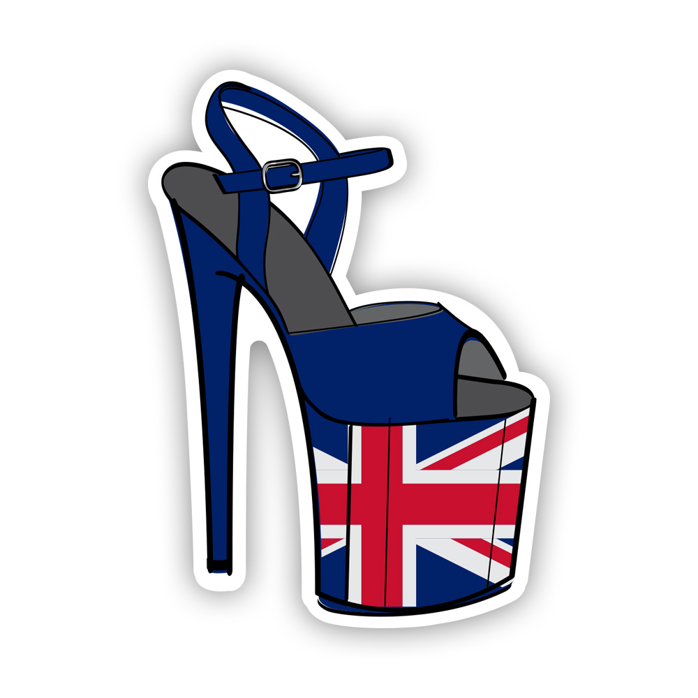 Australian Pole Dancer Heels Sticker Decal - Self Adhesive Vinyl ...