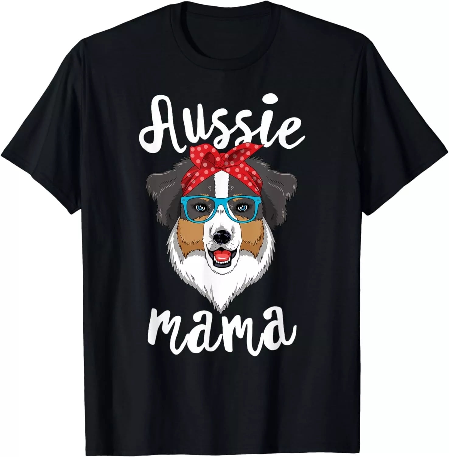 Australian Shepherd Aussie Mama Puppy Mom Dog Mama Lover Gift Men's T-Shirt - Walmart.com
