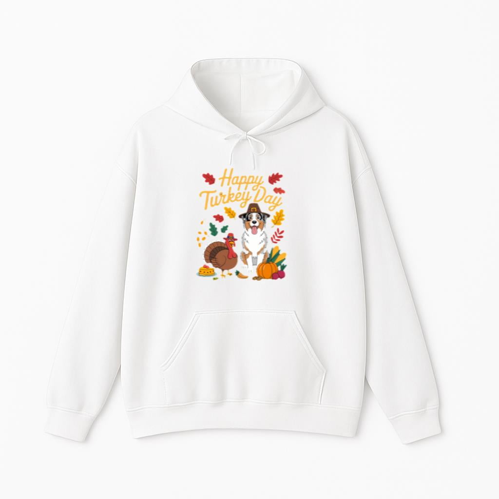 Australian Shepherd Dancing Pie Pumpkin Happy Turkey Day Dog Lover Gift ...