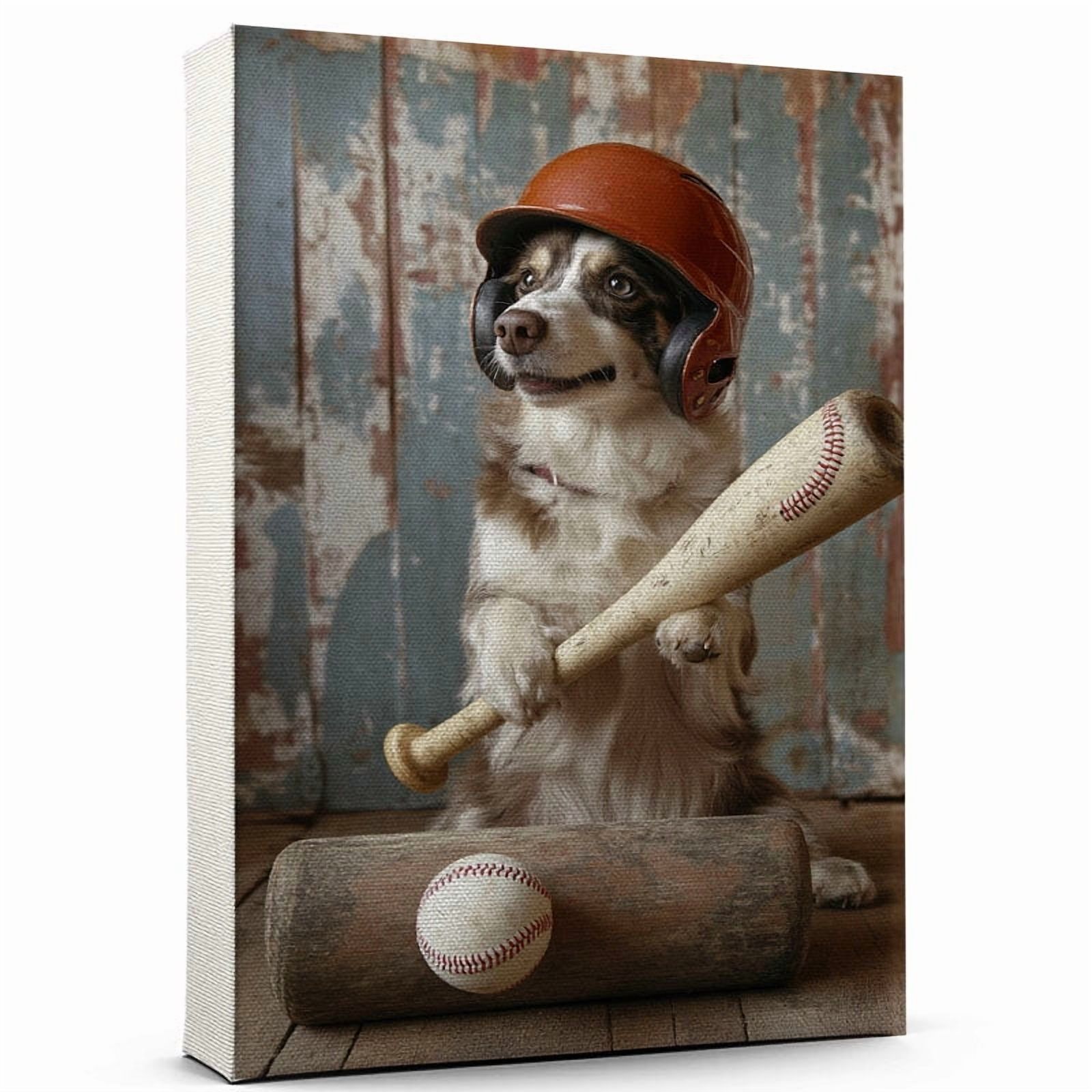 Australian Shepherd Dog Canvas Baseball Canvas – Funny Australian ...
