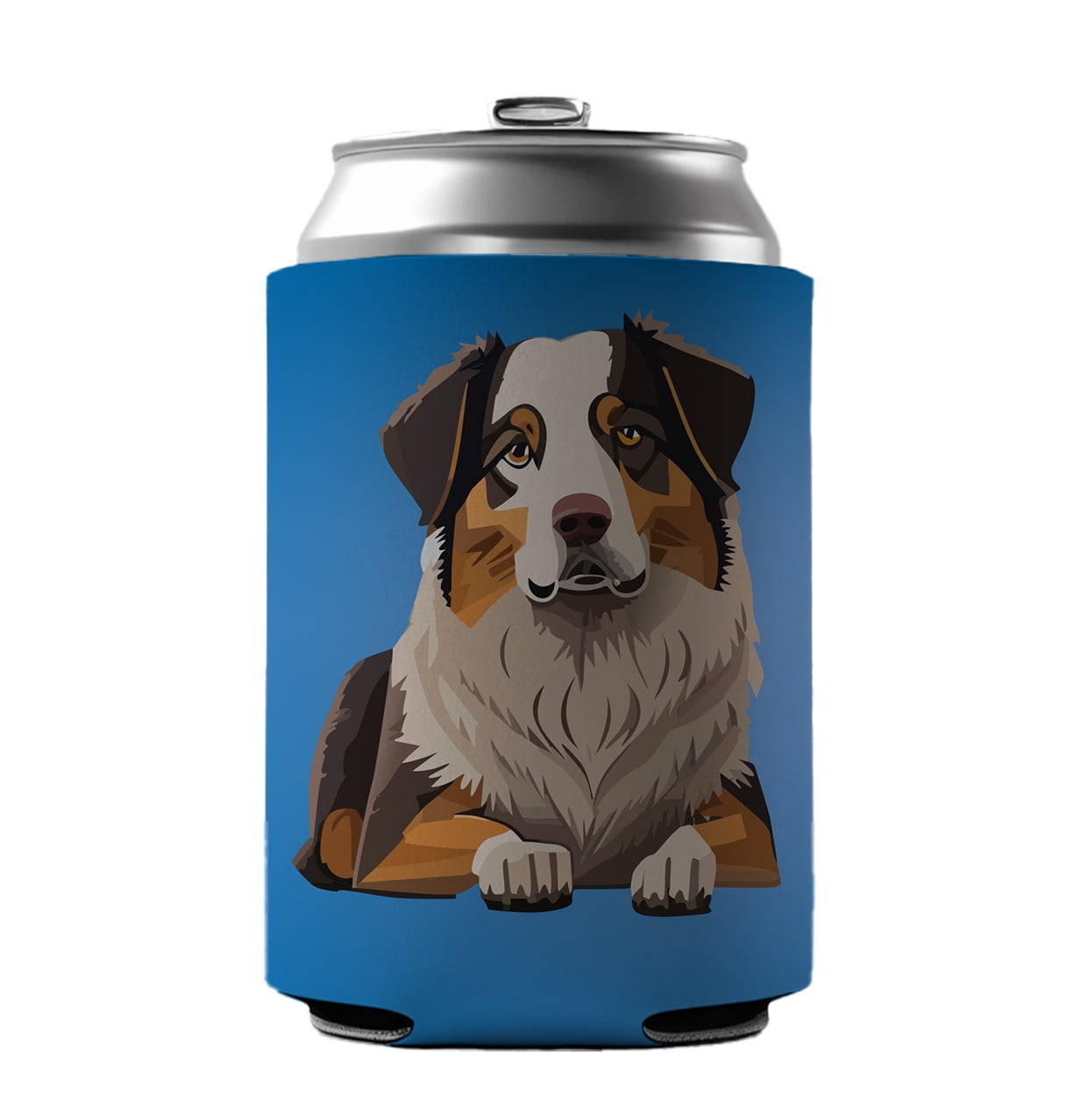 Australian Shepherd Dog Drink Beer Soda Insulated Sleeve Holder Can ...
