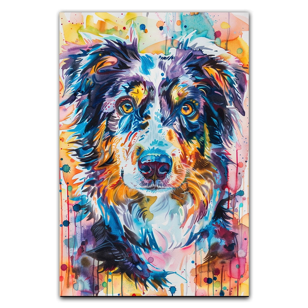 Australian Shepherd Dog Poster Wall Art for Bedroom Living Room Funny ...