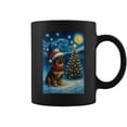 Australian Shepherd Night Christmas Van Gogh Dog Santa Hat Coffee Mugs ...