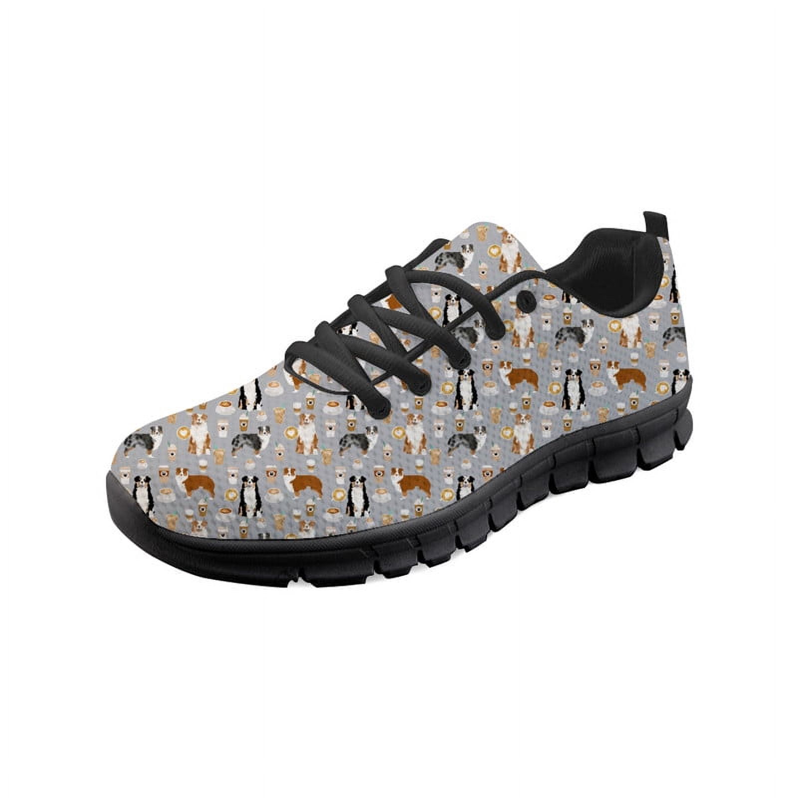 Australian Shepherd Printing Flat Shoes Ladies Fashion Sneakers for ...