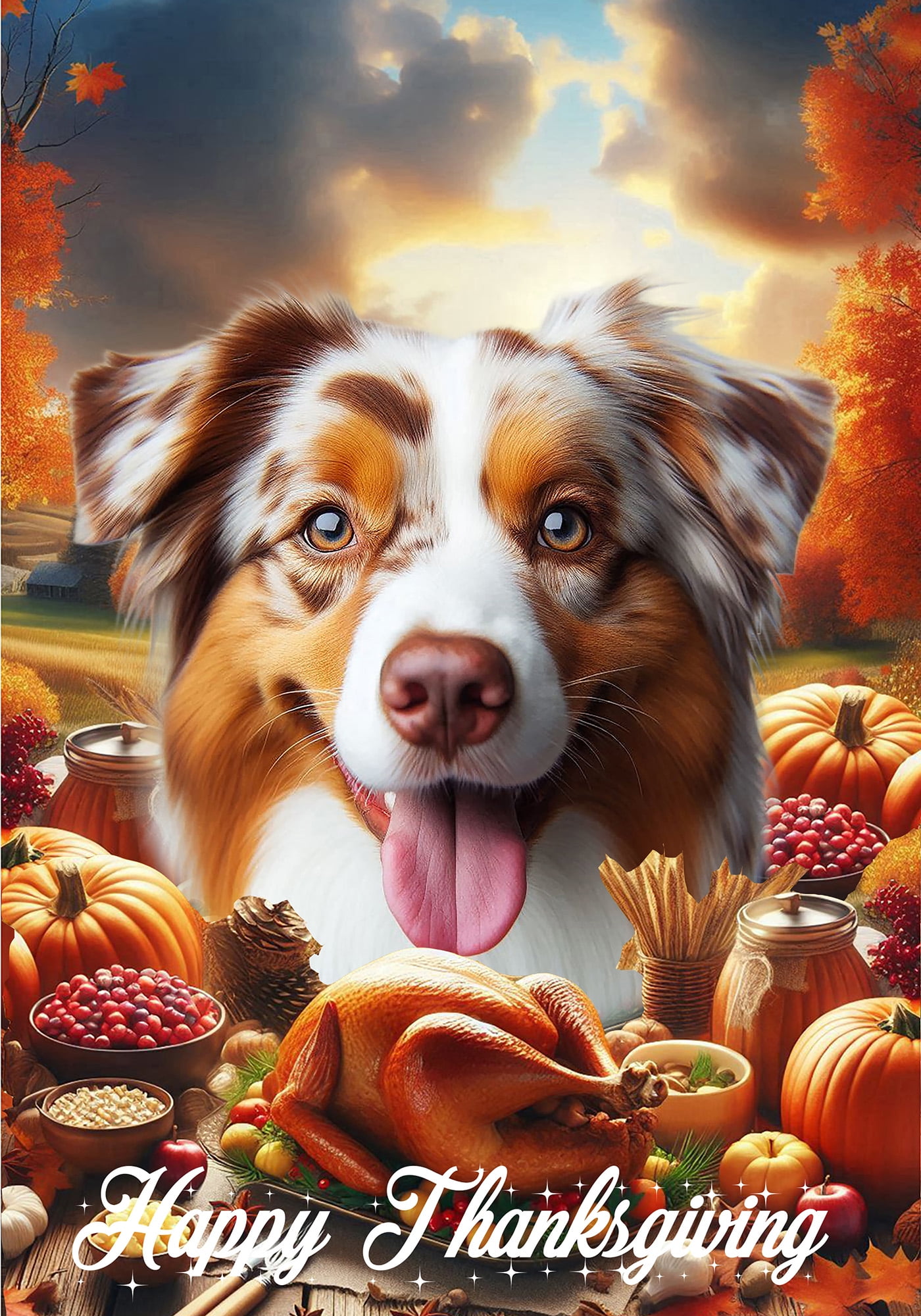 Australian Shepherd Red Merle - Best of Breed Thanksgiving Outdoor ...