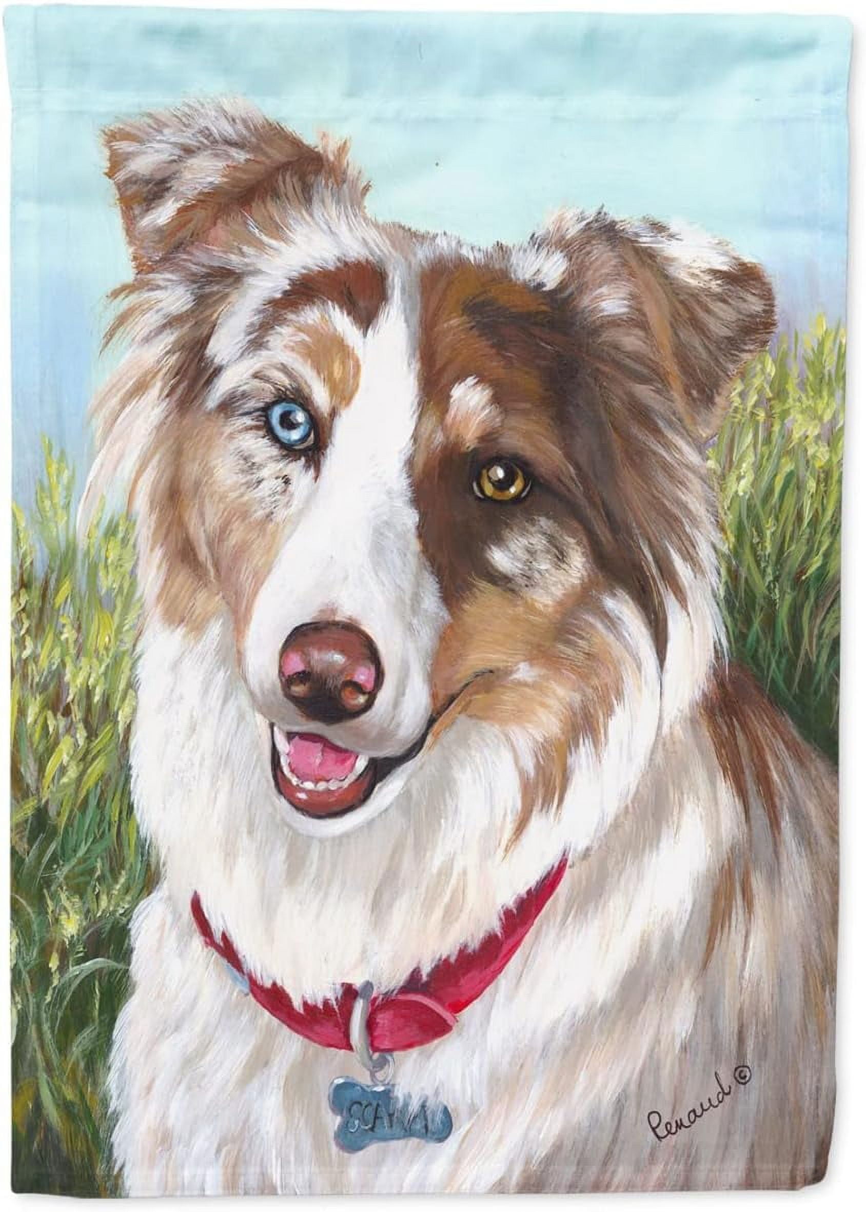 Australian Shepherd Scarlet Garden Flag Mailbox Flag Decorative Yard ...