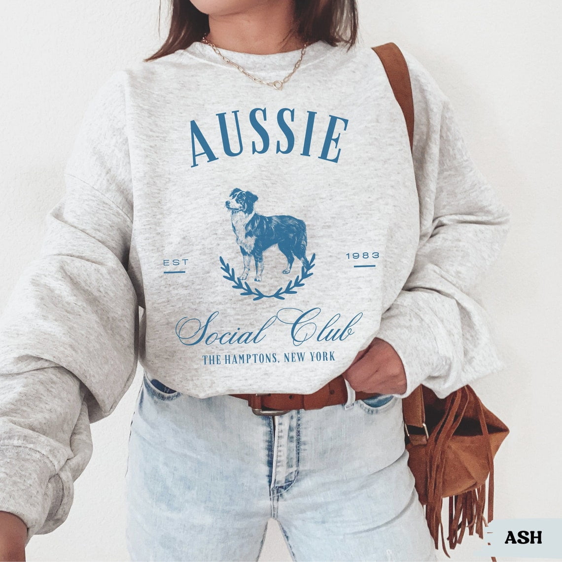 Australian Shepherd Social Club Aussie Dog Mom Sweatshirt All size S ...