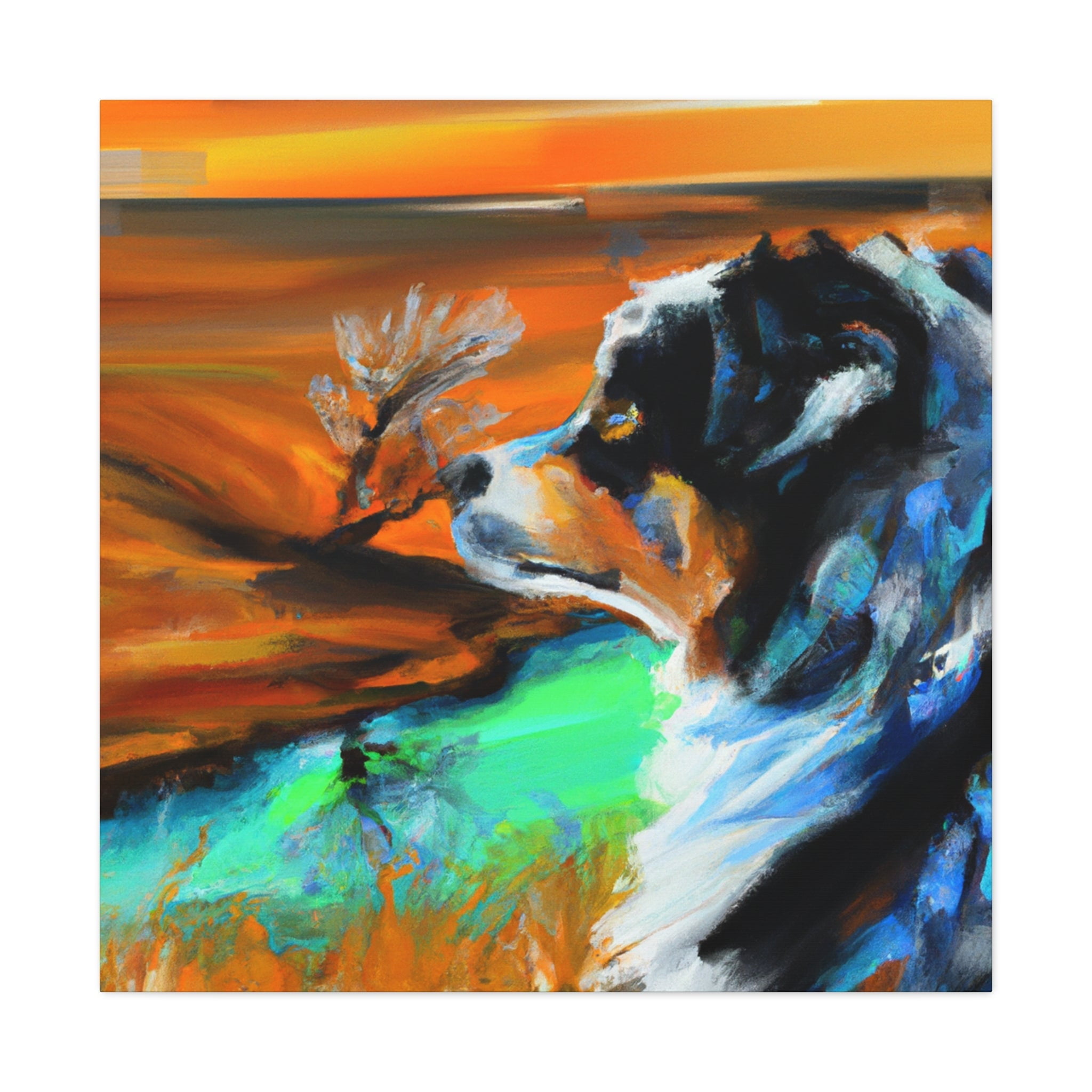 "Australian Shepherd Splendor" - Canvas - Walmart.com