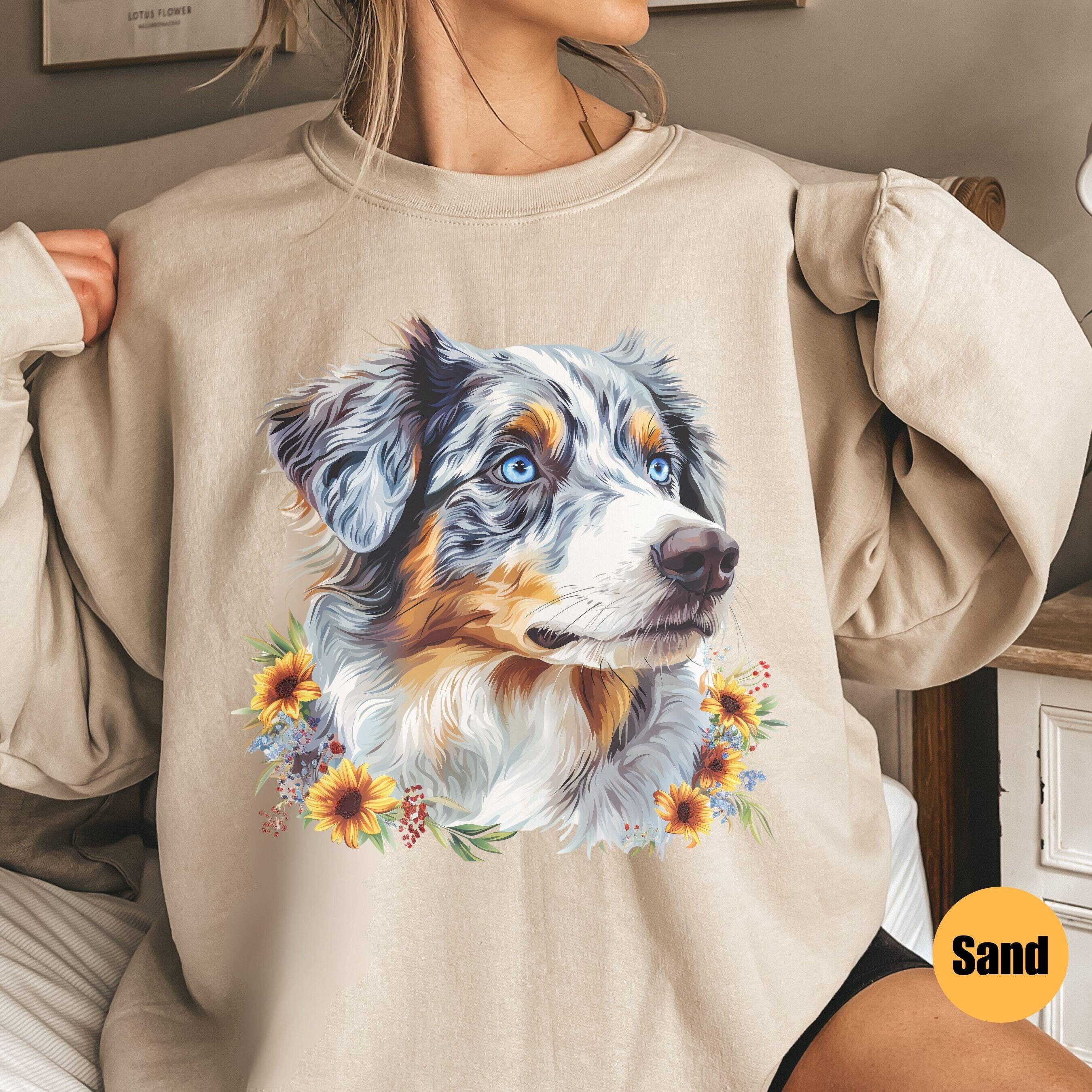 Australian Shepherd T-Shirt Blue Merle Aussie T-Shirt Aussie T-Shirt ...