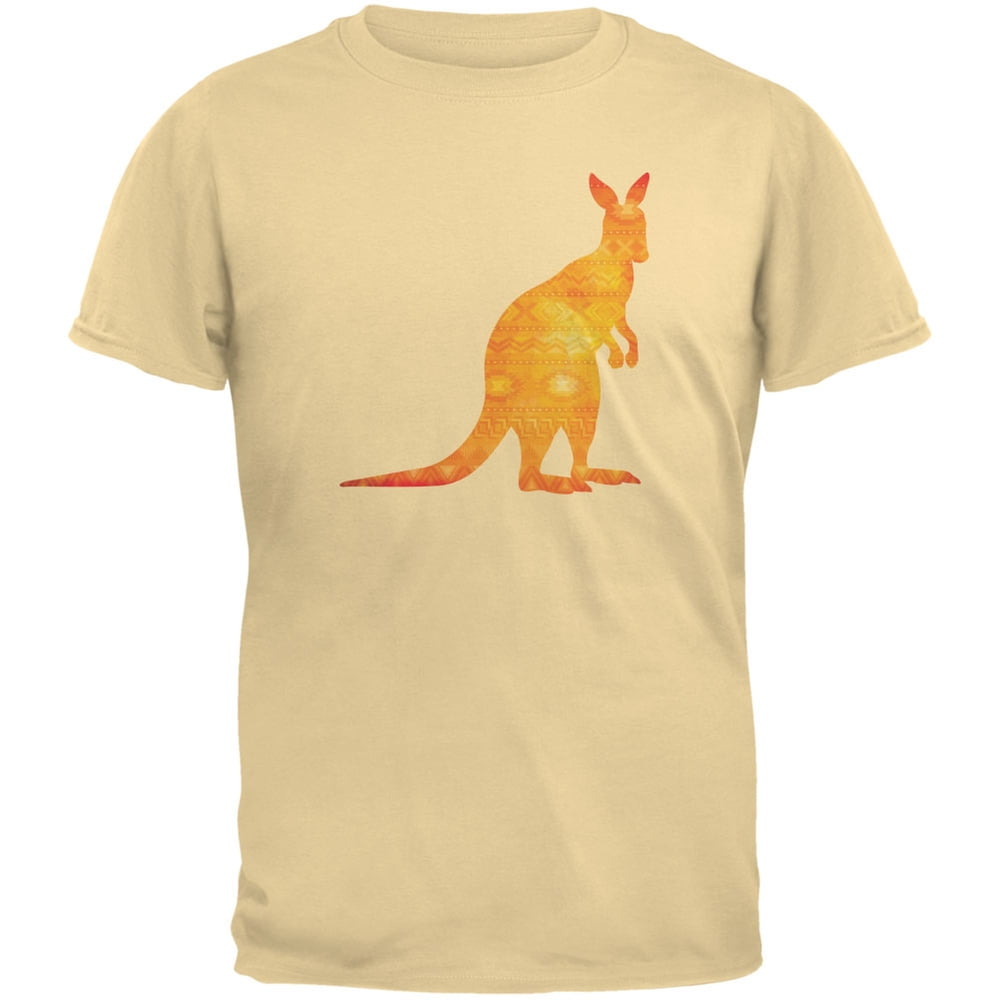Australian Spirit Animal Kangaroo Yellow Haze Youth T-Shirt - Medium(10 ...