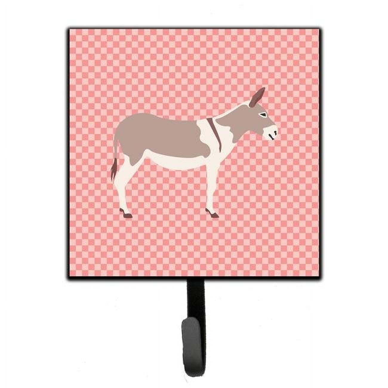 Australian Teamster Donkey Pink Check Leash or Key Holder - Pink Check ...