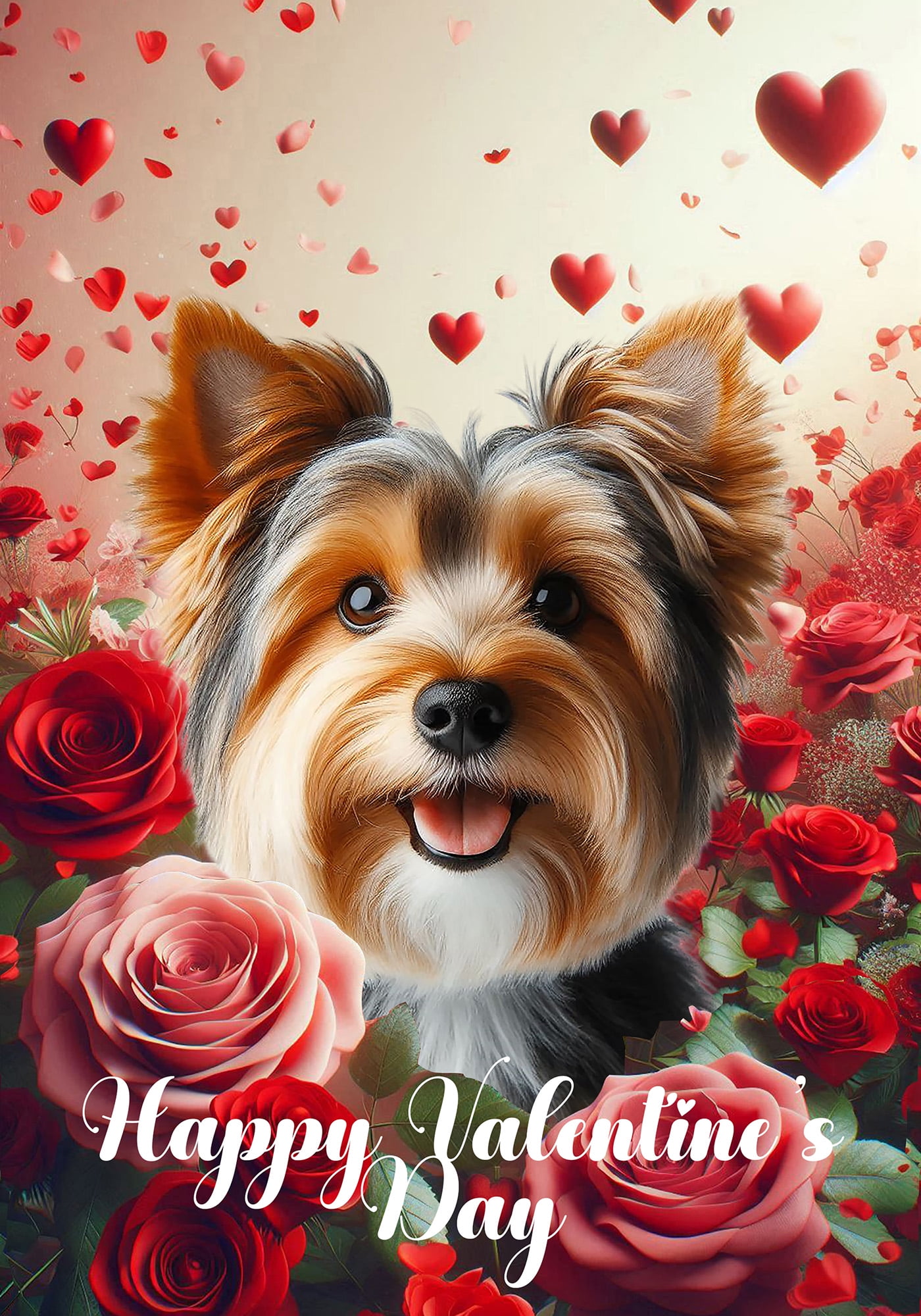 Australian Terrier - Best of Breed Valentines Day Outdoor House Flag 28 ...