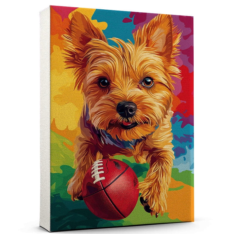Australian Terrier Dog American Football Poster – Funny Australian ...