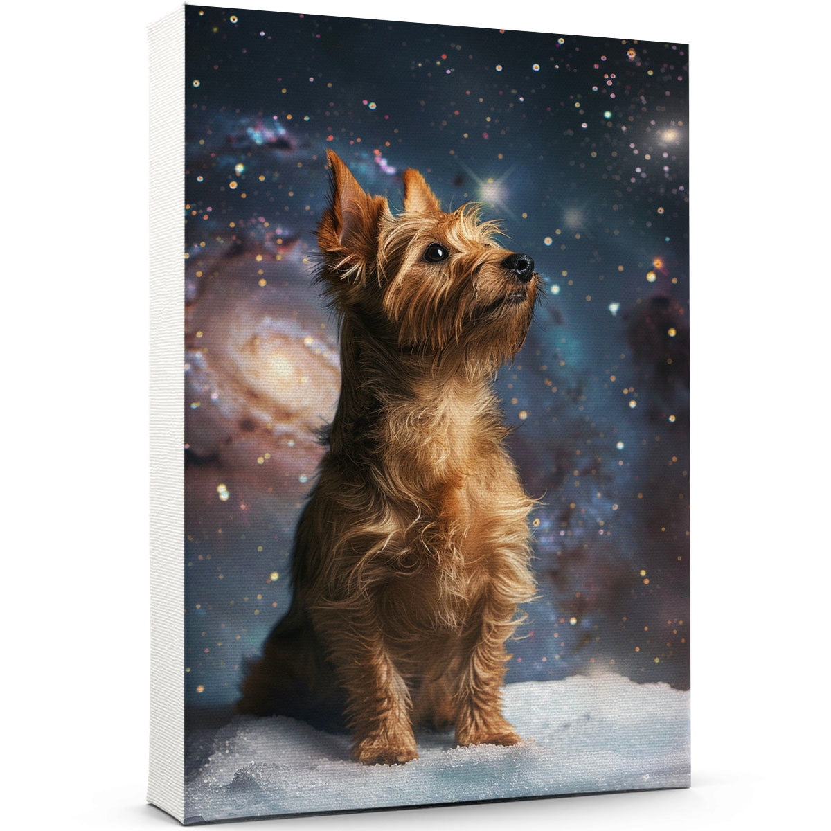 Australian Terrier Dog Art Starry Night-Inspired - Contemporary ...