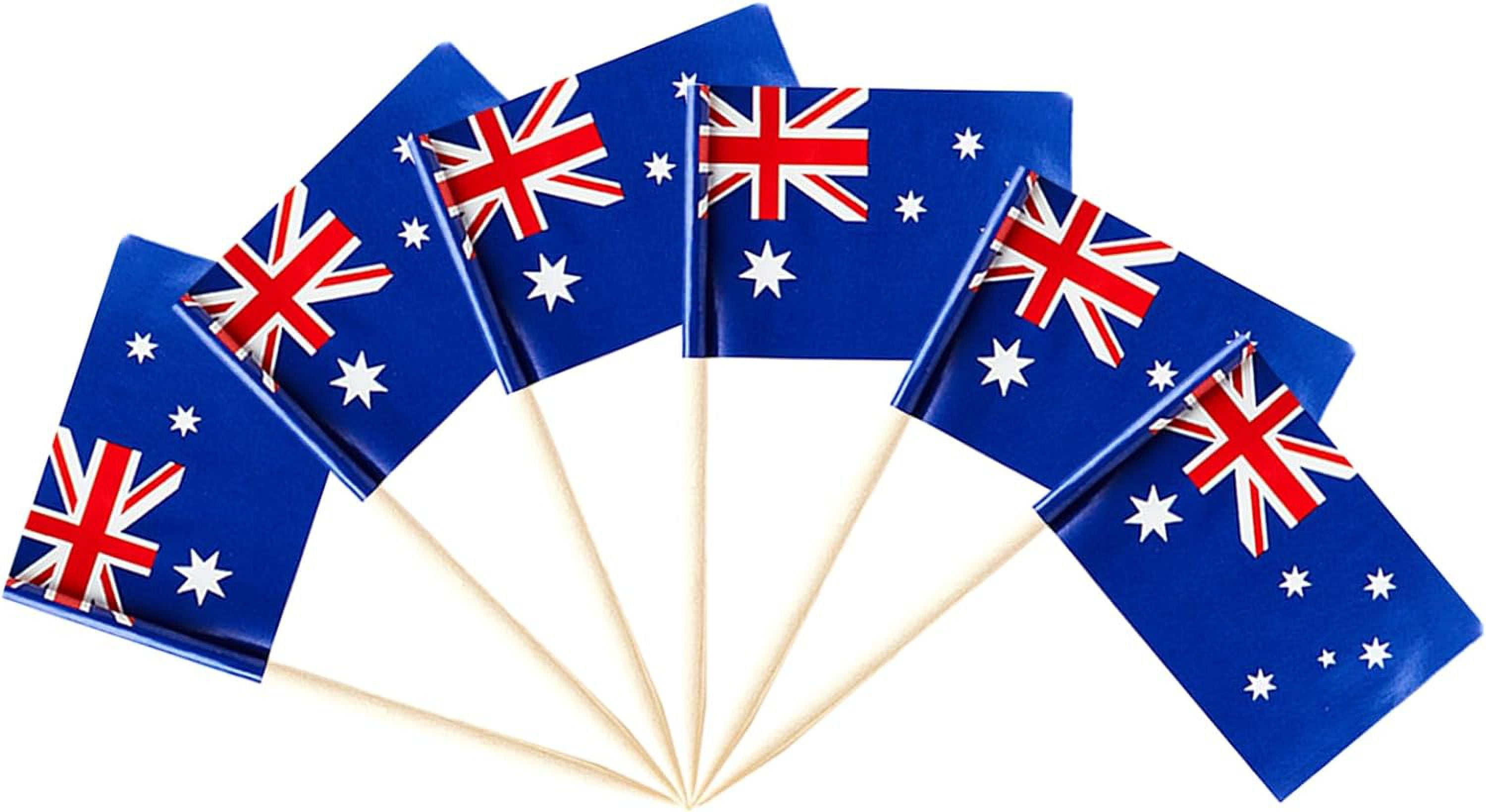 Australian Toothpick Flags Small Mini Australia Flags on Stick Food ...