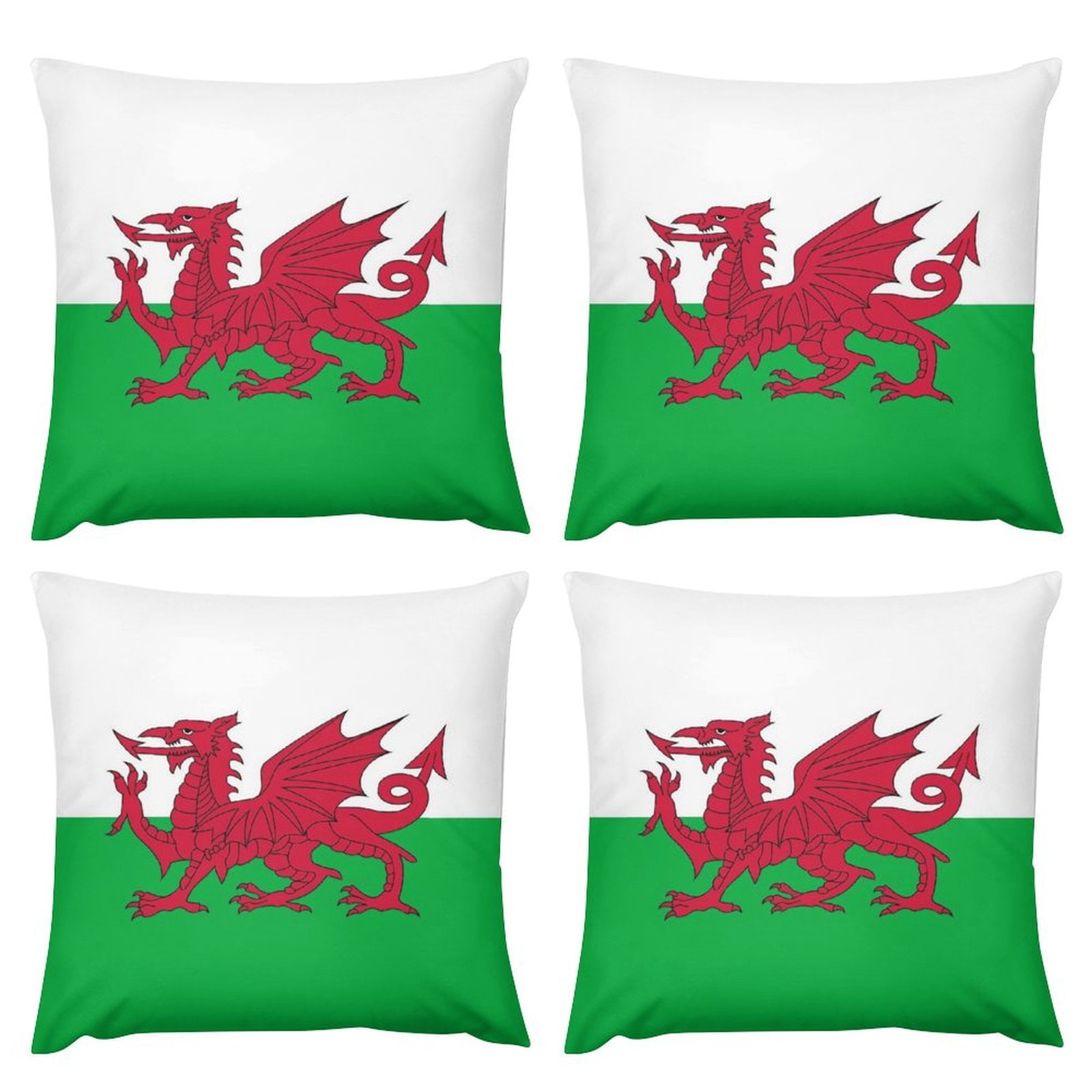 Australian Welsh Heritage Flag 4 Pcs Cushion Covers Sofa Cushion Covers ...