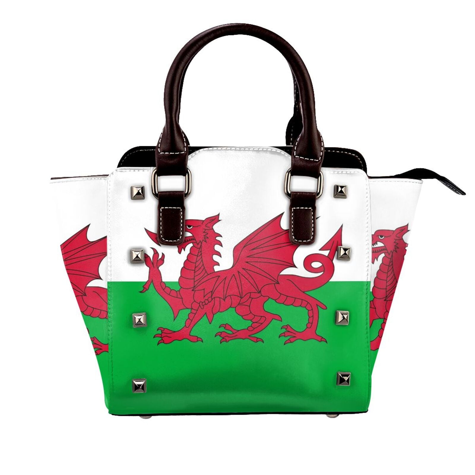 Australian Welsh Heritage Flag Rivet Fashion One-Shoulder Women's ...
