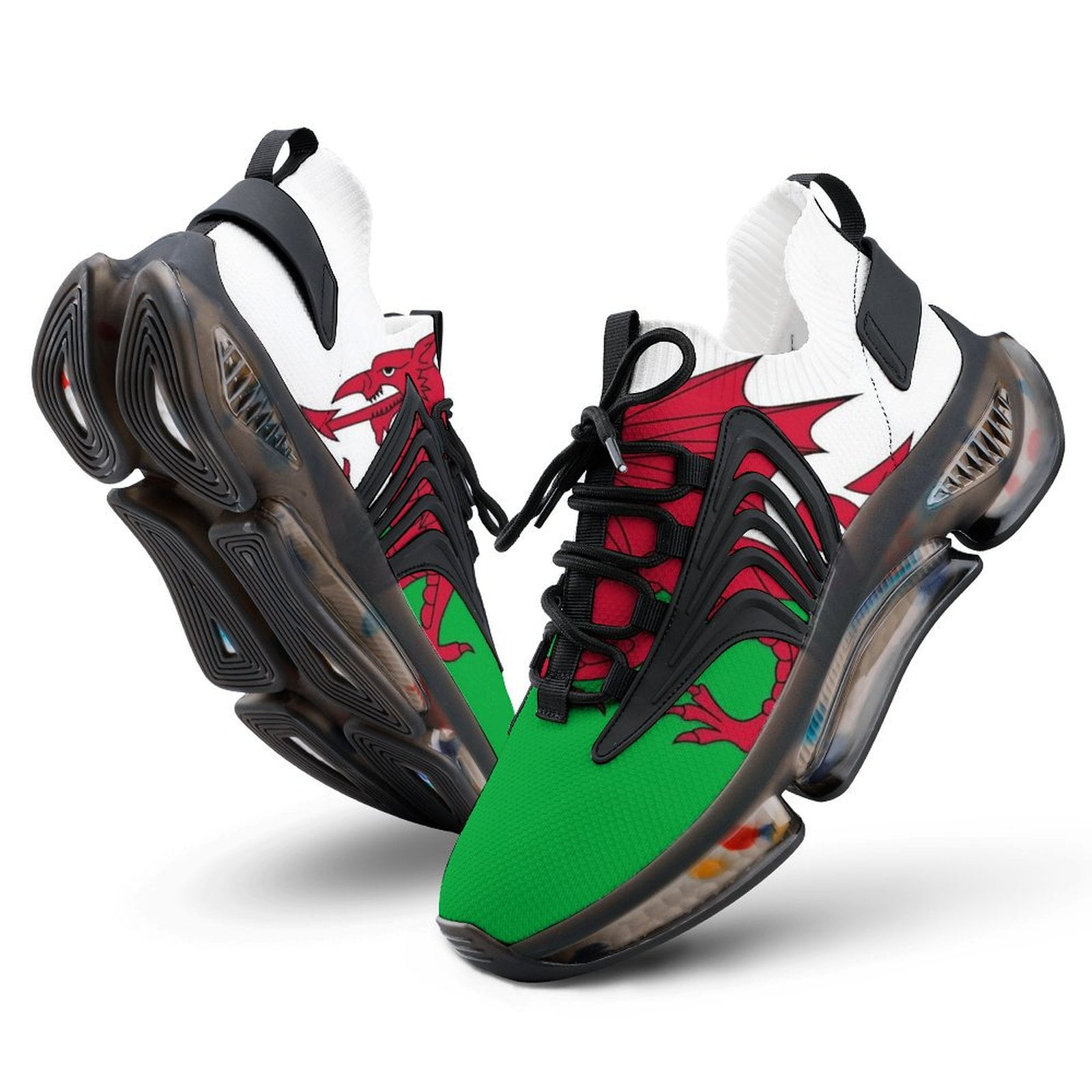 Australian Welsh Heritage Flag Walking Shoes for Men Woman Lightweight ...