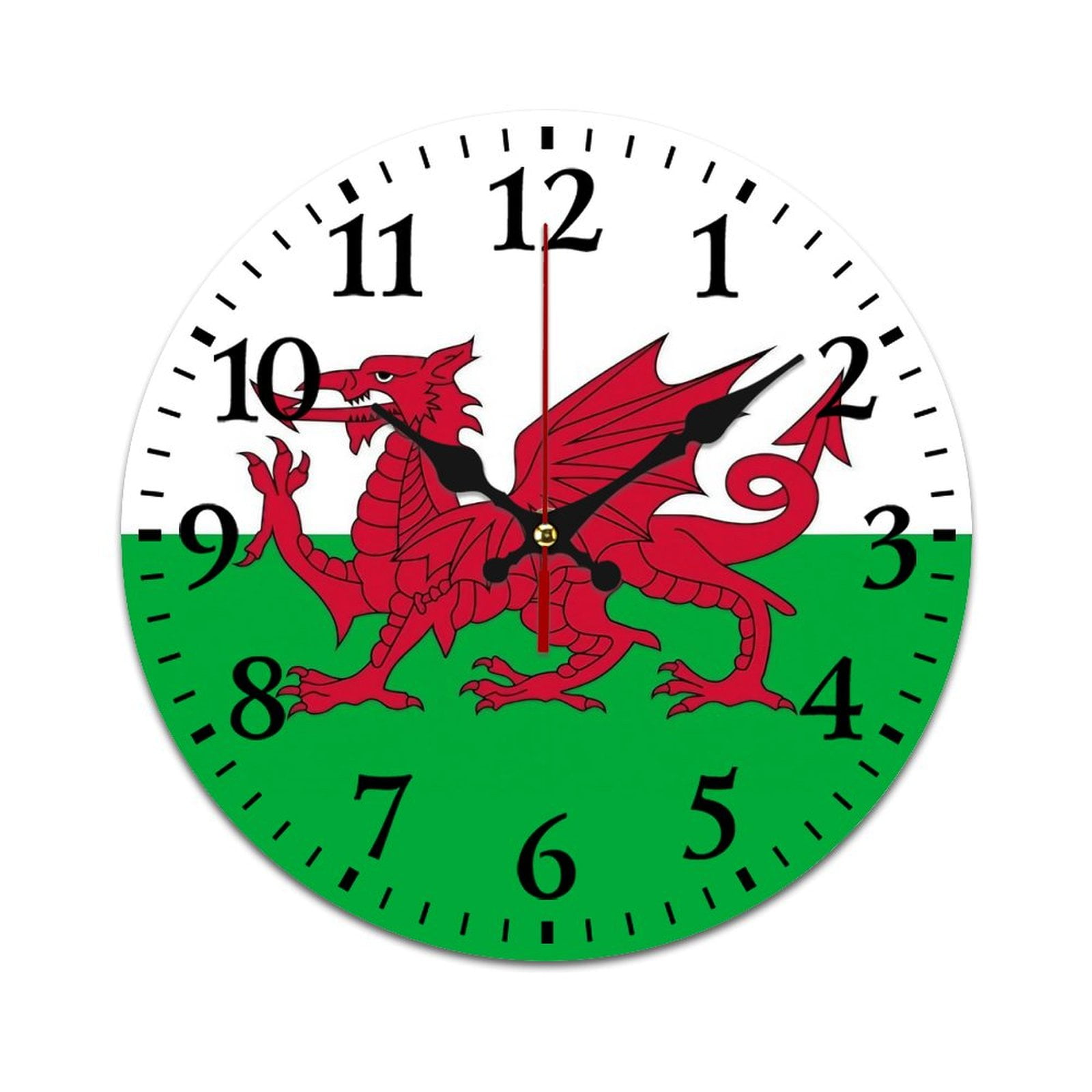 Australian Welsh Heritage Flag Wall Clock Modern Design Clocks Wall ...