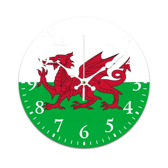 Australian Welsh Heritage Flag Wall Clock Modern Design Clocks Wall ...