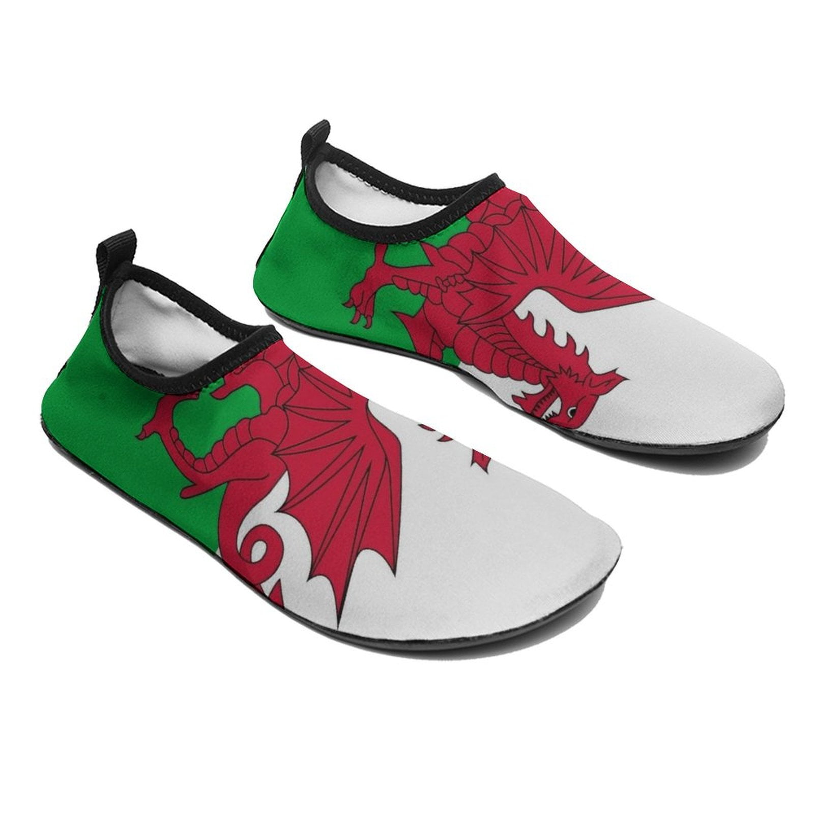 Australian Welsh Heritage Flag Water Shoes Beach Slip-on Shoes for Men ...