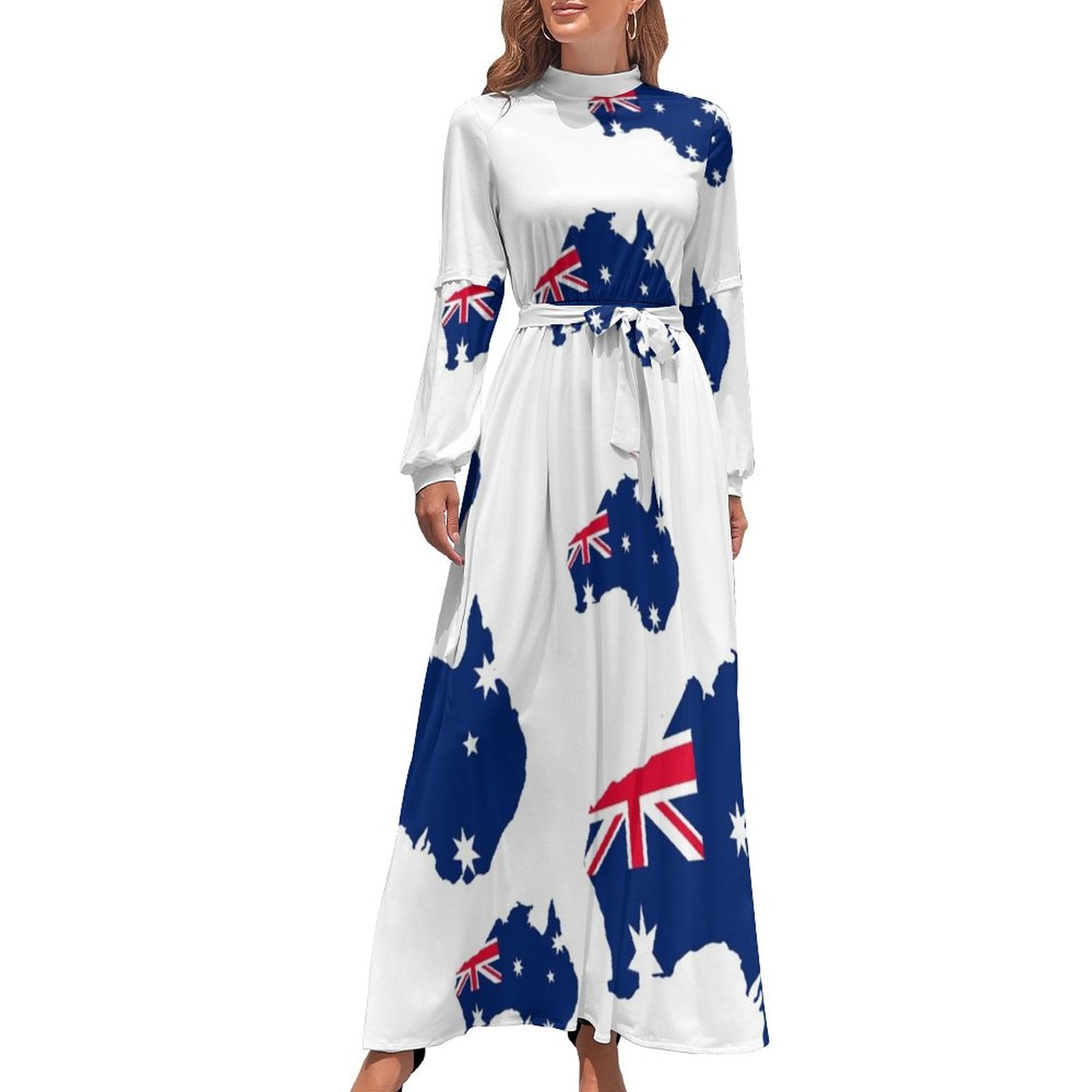 Australian flag (3) Long Dress chic and elegant evening dress elegant ...