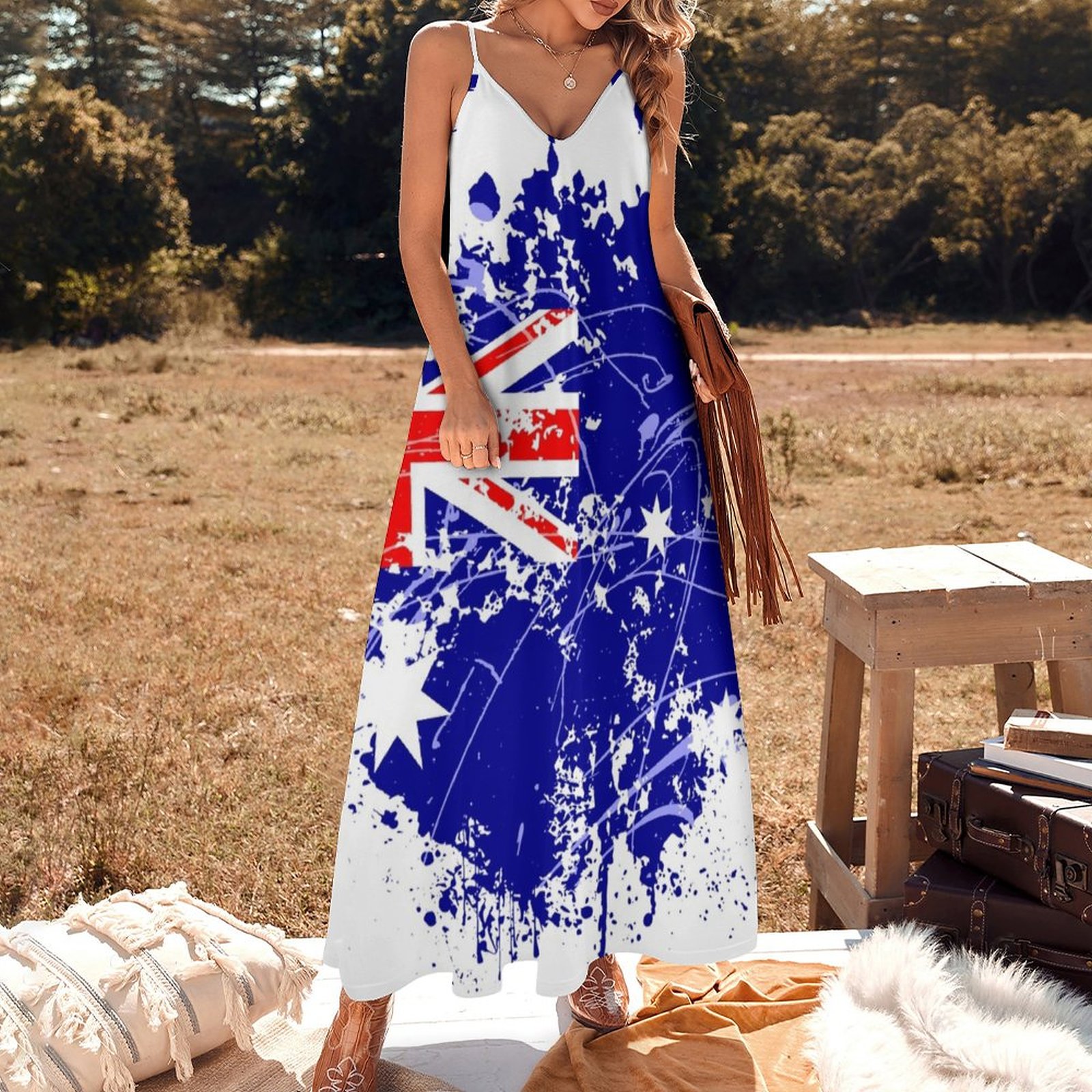 Australian flag Sleeveless Dress Woman dresses dress party night ...
