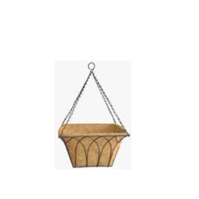 Austram AUS25120540 12 in. Lotus Square Hanging Basket with Chain ...