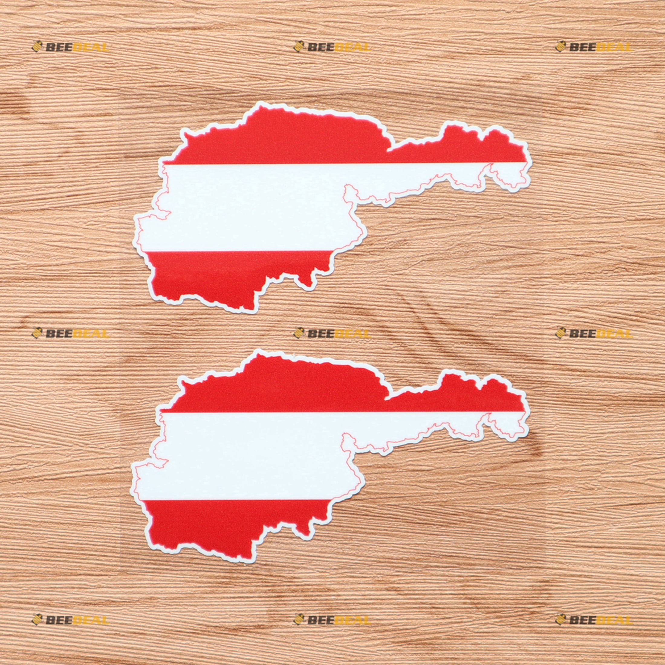 Austria Austrian Flag Map Outline Coat of Arms Eagle Vinyl Decal ...